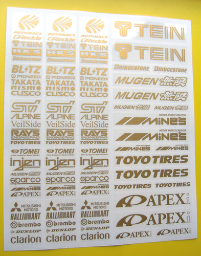 RC Drift GOLD stickers decals HPI Losi Drift-R Kyosho | Screenprintdigital1