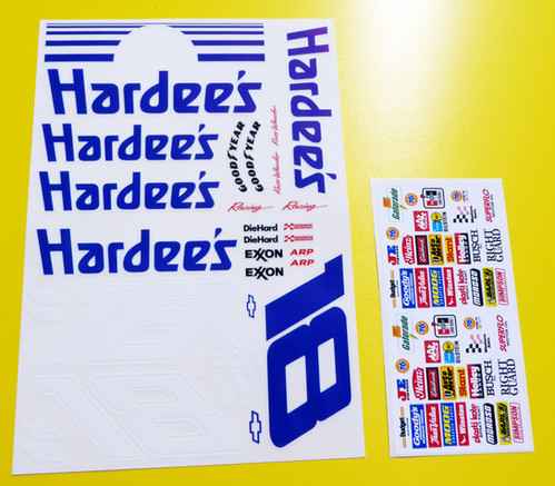 RC Nascar 'Days Of Thunder' HARDEE'S Decals Stickers Tamiya Xray TC5 ...