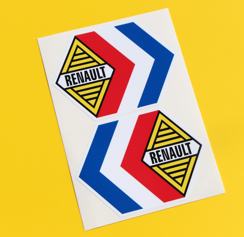 RENAULT logo vintage classic retro stickers Renault 5 4CV Alpine A110 ...