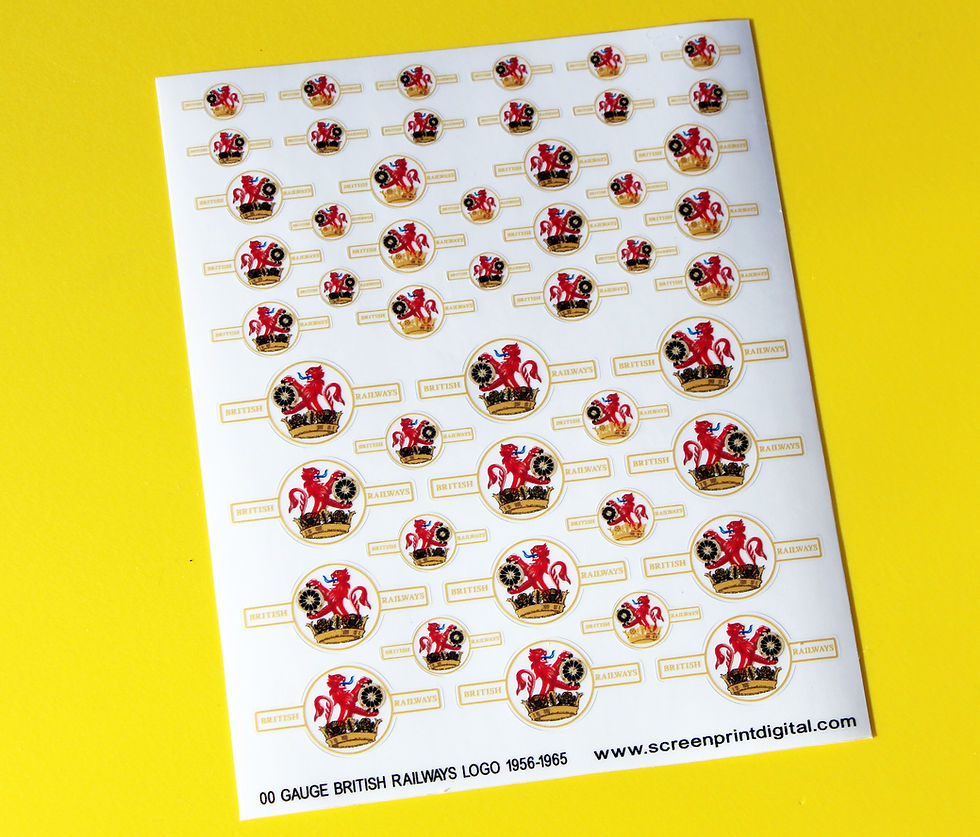 BRITISH RAILWAYS LOGO High Detail stickers decals Model Railway HO OO ...