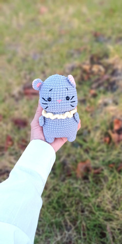Mouse Plush - Keychain bag charm | Hello Crochet