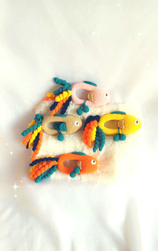 Handmade Crochet Fish Baby Rattle | Hello Crochet
