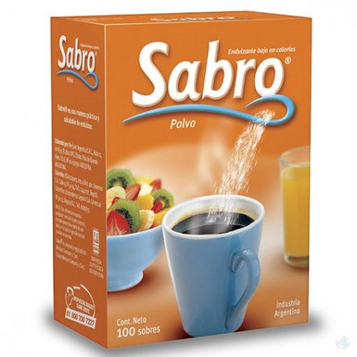 ENDULZANTE SABRO CAJA X 100 SOBRES | Distribucioneslusan