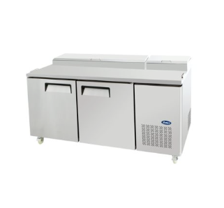 Atosa Refrigerated Pizza Prep Table, Two‐section | Econ World Trading