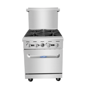 Atosa Range, 24" - 4 Open Burners | Econ World Trading