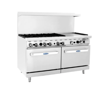 Atosa Range, 60" - 6 Burners, 24" Griddle | Econ World Trading