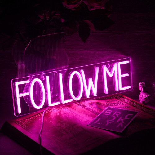Follow Me Neon Sign | NEON HUB NZ