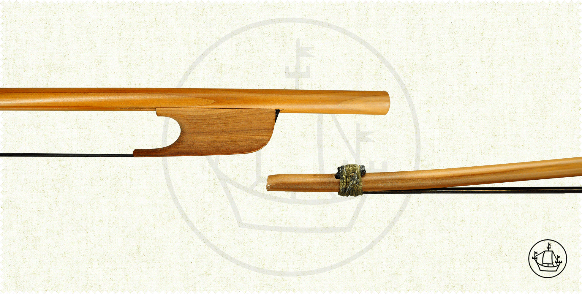 Early Baroque Bow with Clip-In Frog for Violin or Viola, Treble or Alto ...