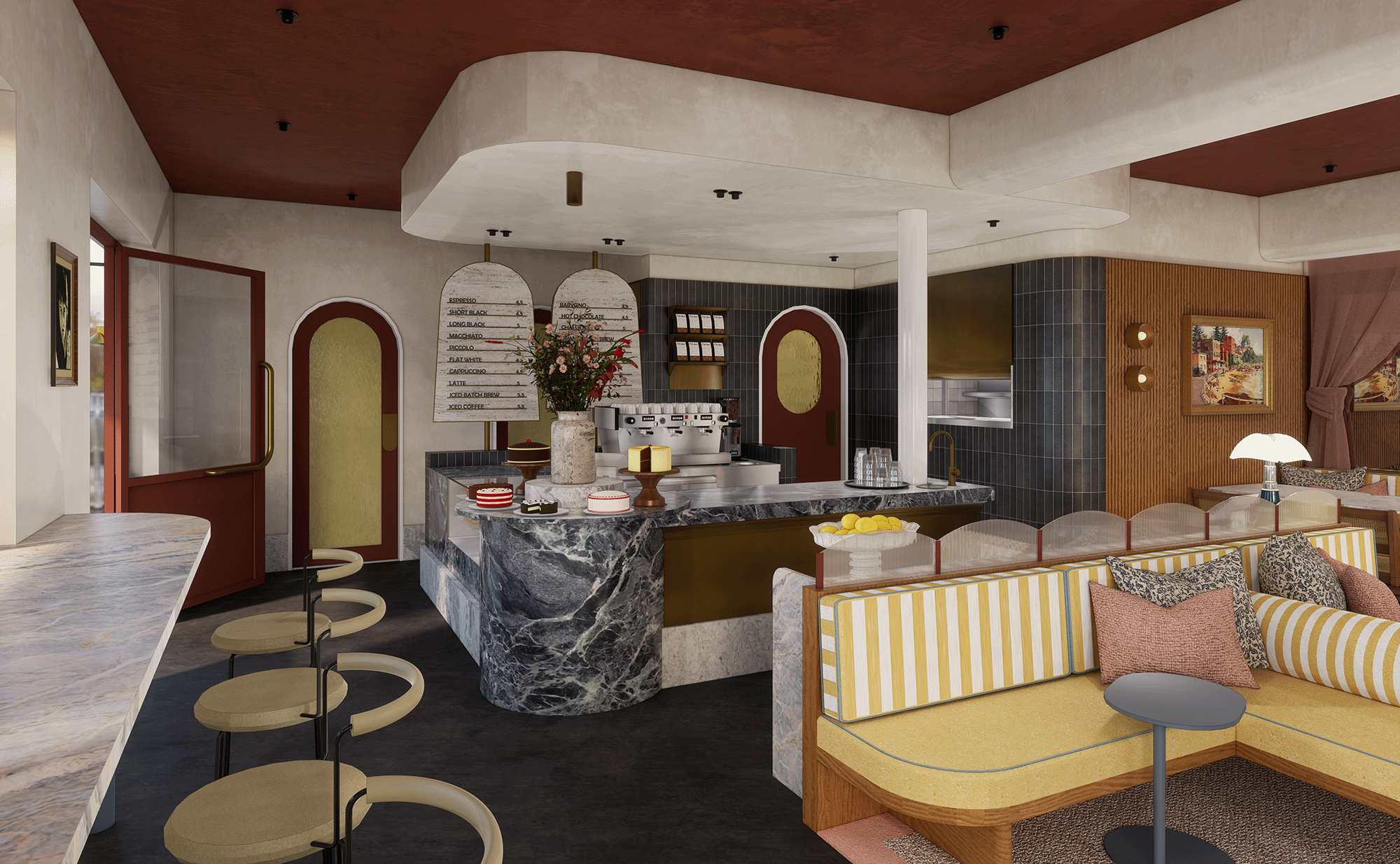 The Bower Cafe by Andrew Clemo Interior Design