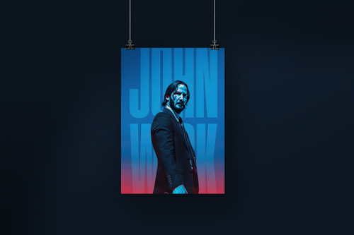 Rage | John wick | Movie Poster | Poster-ly.in