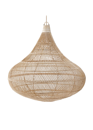 Rattan drop lamp | The Loving