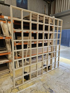 Real wood square frame backdrop | Gib’s On It