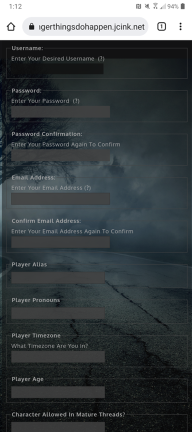 Stranger Things Do Happen -> How To Register & Set Up A Profile