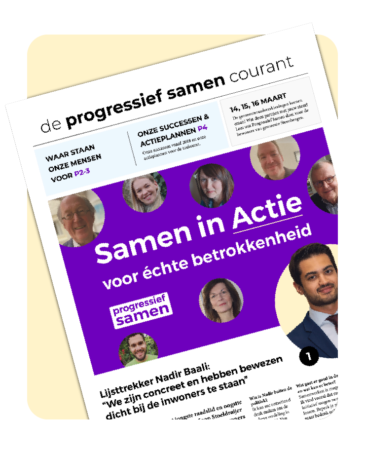 Campagnekrant Progressief Samen