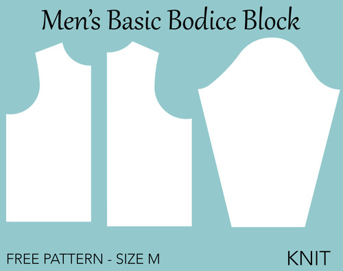 Men's Basic Bodice Block Sewing Pattern Size M | rayena