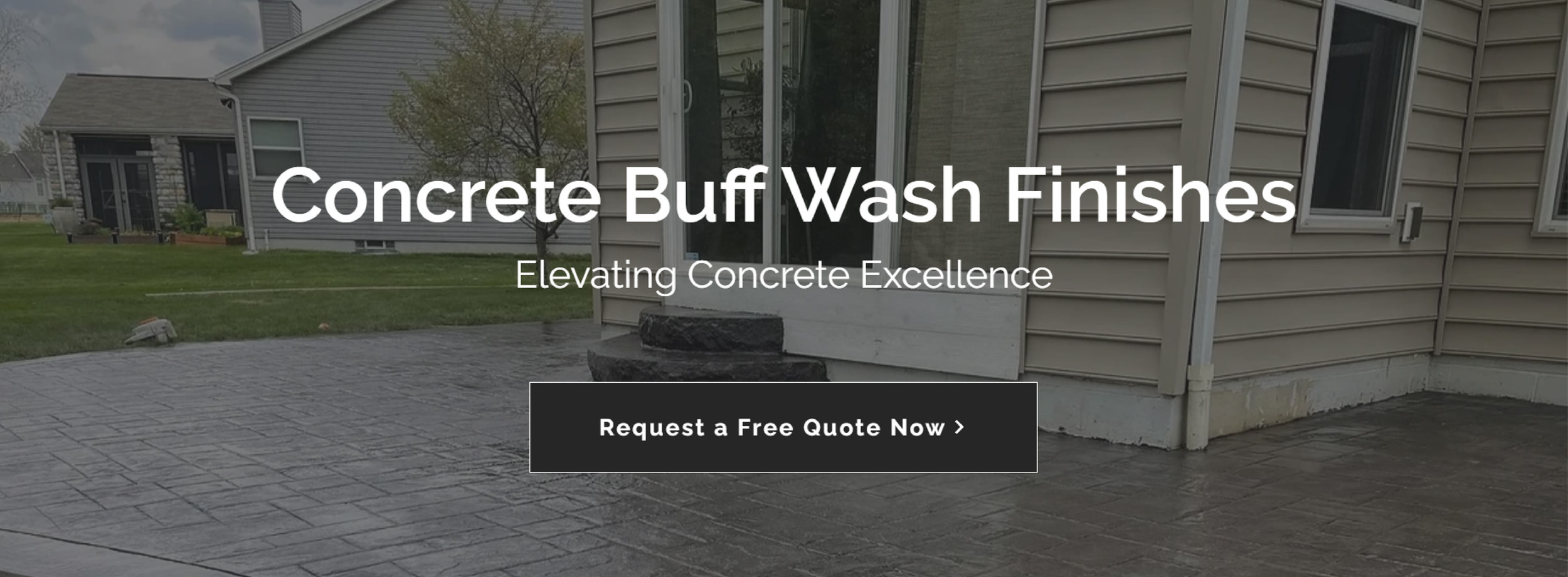 Concrete Buff Wash Finishes | Columbus Ohio | Hacker's Concrete Impressions