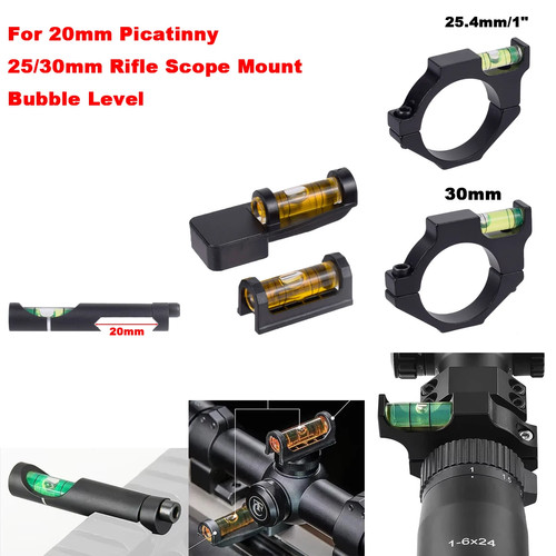 Tactical Rifle Scope Level Bubble for 25.4/30mm Scope Sight 20mm ...