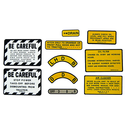 Chassis Decal Set | S&R Tractor Service