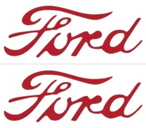 Years:1950-54 Ford Vinyl Decals For Fenders Logo (2) | S&R Tractor Service