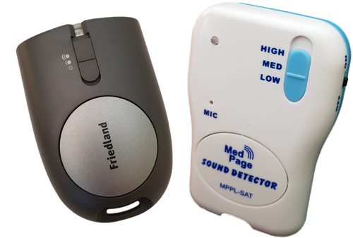 SOUND DETECTOR ALARM WITH VIBRATING PAGER ALERT | sjs-services