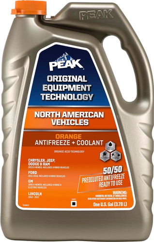 Peak Coolant 50/50 OET Norte Americano Naranja Galon | Grupo BPL