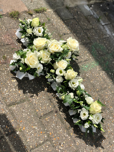 Elegant White Rose Cross | Mysite
