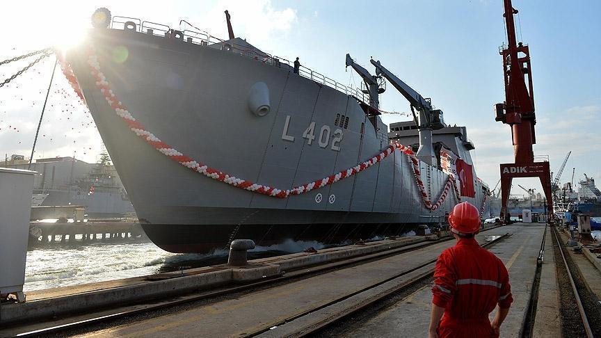 AA 03/10/15: Turkey launches Bayraktar amphibious ship
