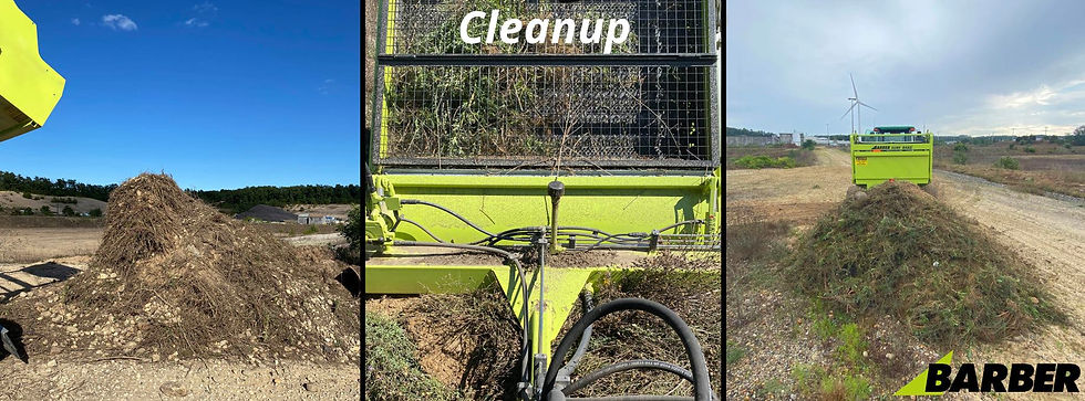 BARBER / TURF RAKE - Stone Picking Machine