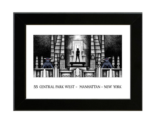 Spook Central - Ghostbusters - Framed Art Print | theretrodraughtsman