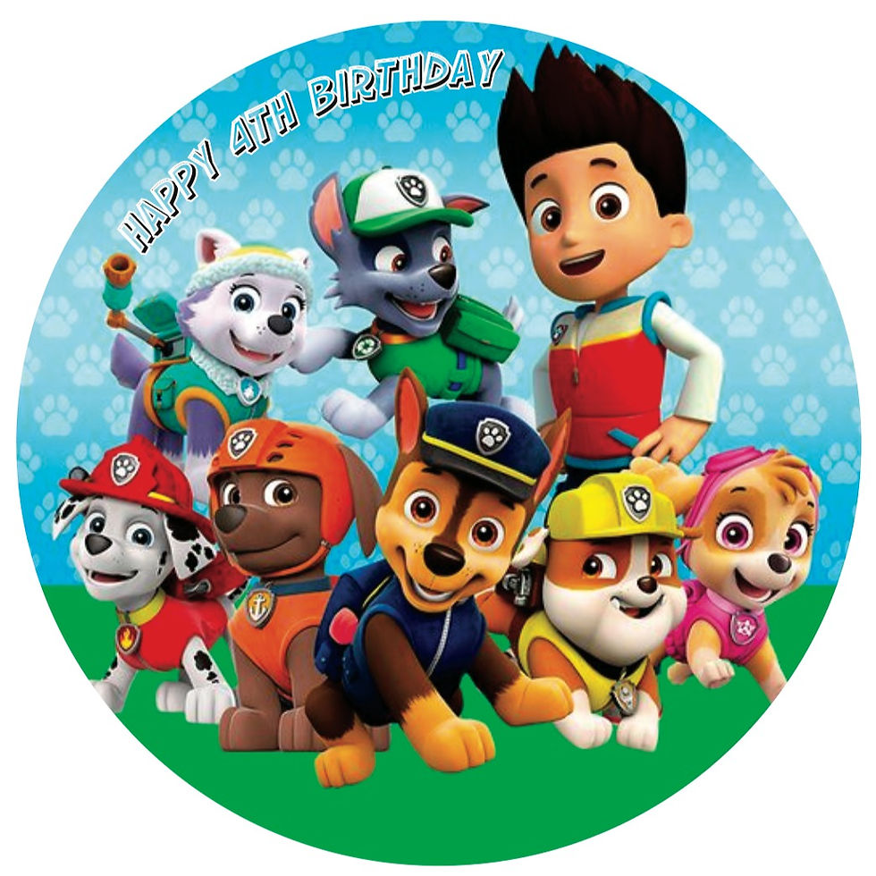 Paw Patrol 04 Cake Topper | chchprintedicing