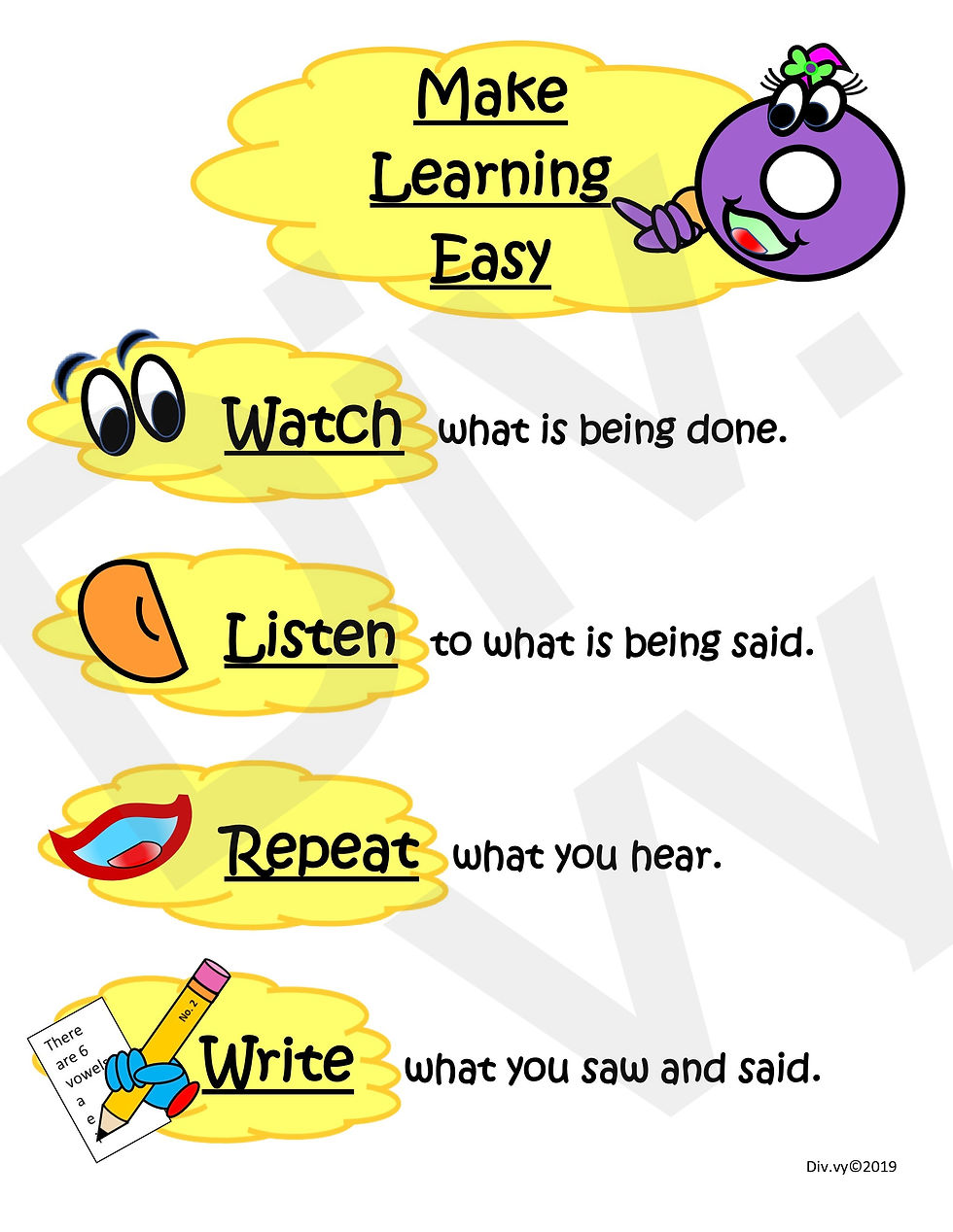 "Make Learning Easy" Poster | My Site