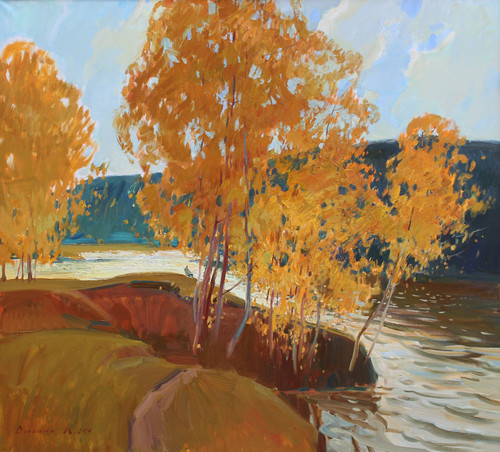 A moment of the sun, 90x100, Oil, canvas. 2024 | Art Kalyna