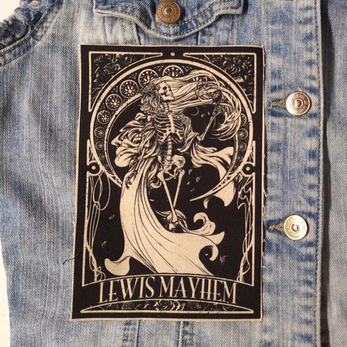 Black Rose Canvas Patch | Lewis Mayhem
