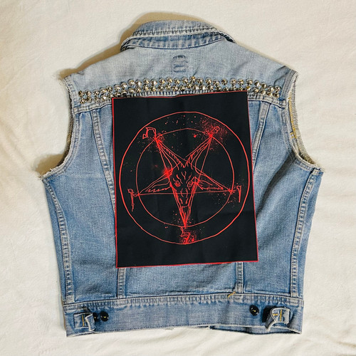 Satanic Red Back Patch | Lewis Mayhem