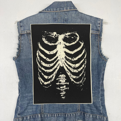 Front Ribcage BACK Patch | Lewis Mayhem