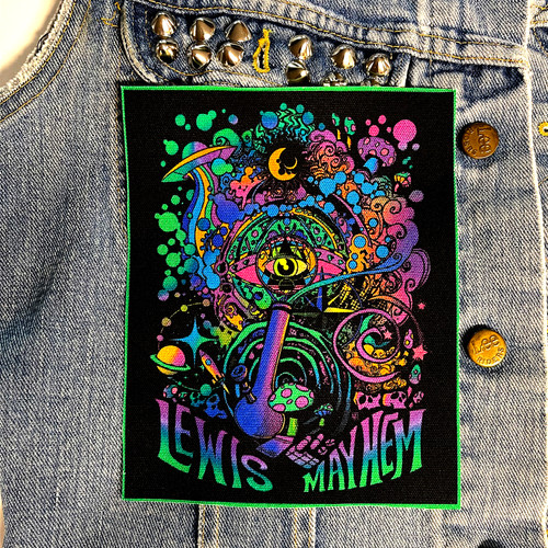 Psychedelic Mayhem Canvas Patch | Lewis Mayhem