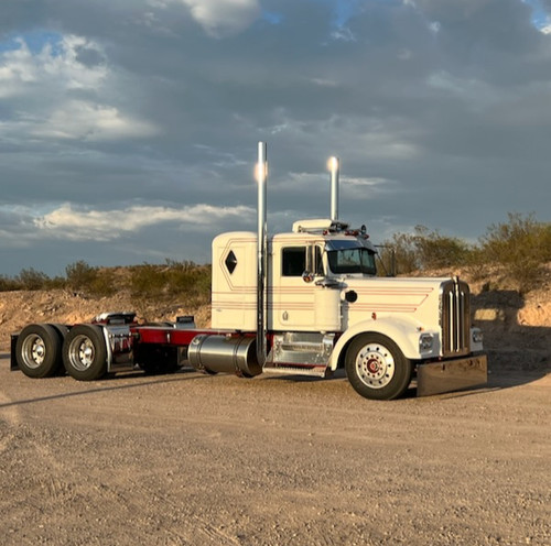 Kenworth W900A steer axle air ride | After Dark Kreations