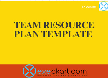 Execkart.com | Team Resource Plan Excel Tamplate