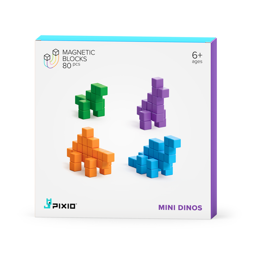 Pixio Magnetic Building Blocks | Dinos | Theislandkids