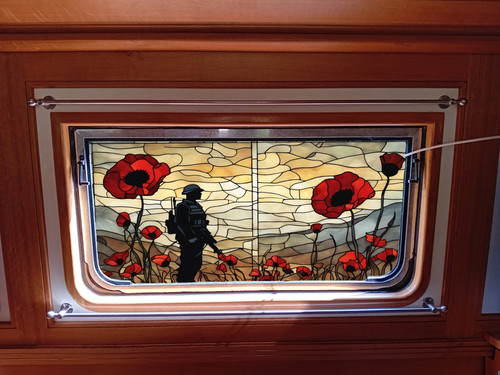 Remembrance Stained Glass Effect Static Window Cling | The Crafty Floater
