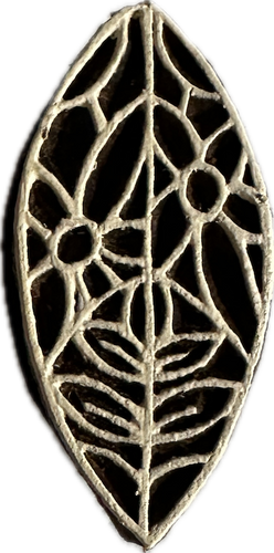 Double Flower Leaf Wooden Block - 1.5" | Mellymade Designs