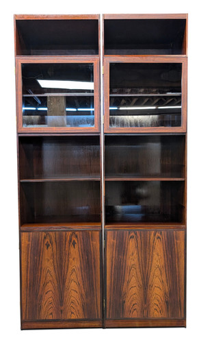 Double Omann Jun Rosewood Bookcase - 032564 | lanoba-danish-design