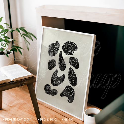 S97 Frame Mockup for Poster Ratio 3x4 | SigaSigaMockup.com