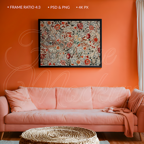 S141 Frame Mockup for poster Ratio 4x3 | SigaSigaMockup.com