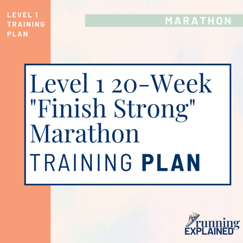 Level 1: "Finish Strong" Marathon Training Plan | Archived .co Running ...