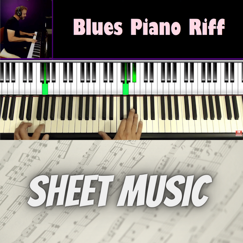 Blues Piano Riff - Sheet Music | PIANO FREAK