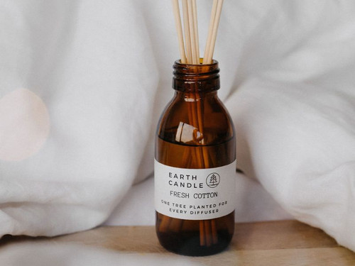 Fresh Cotton Reed Diffuser | Earth Candle Company