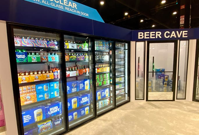 Pass Through / Beer Cave Glass Doors | Advanced Equipment Sales