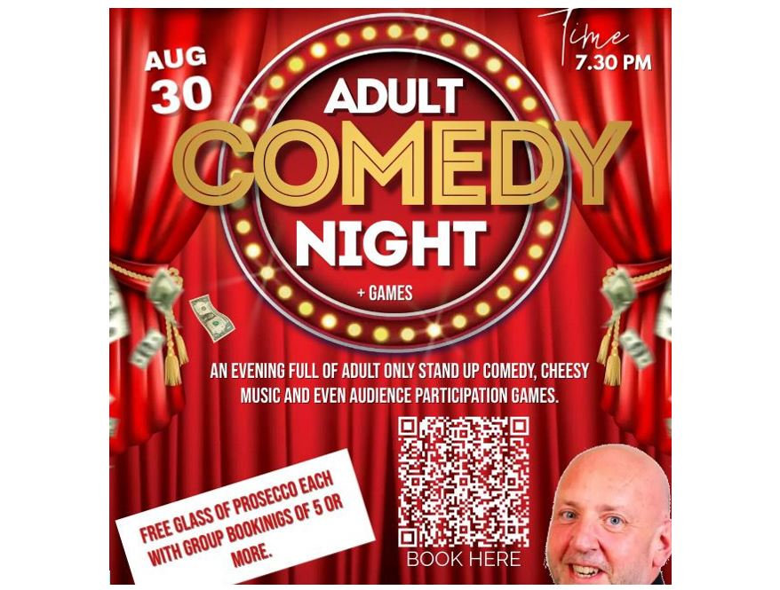 ADULT COMEDY & GAMES NIGHT @ STANWAY ROVERS FC
