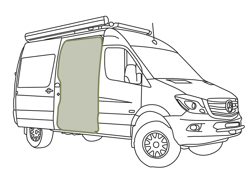 MERCEDES SPRINTER BUG SCREEN - SLIDING DOOR | BoulderCampervans